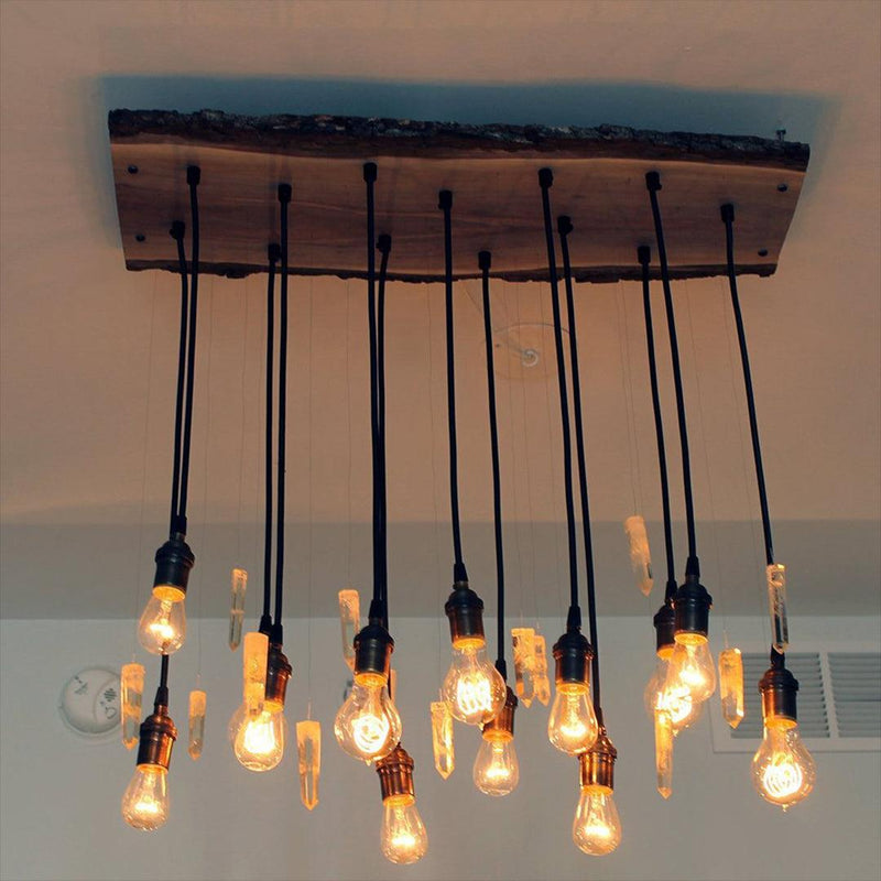 Live Edge Walnut Lighting Fixture – Chicago Fabrications