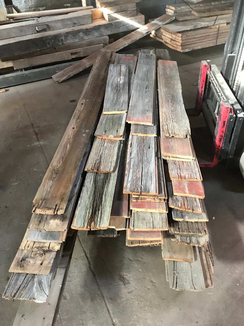 Reclaimed Barn Wood (Red/Gray) – Chicago Fabrications